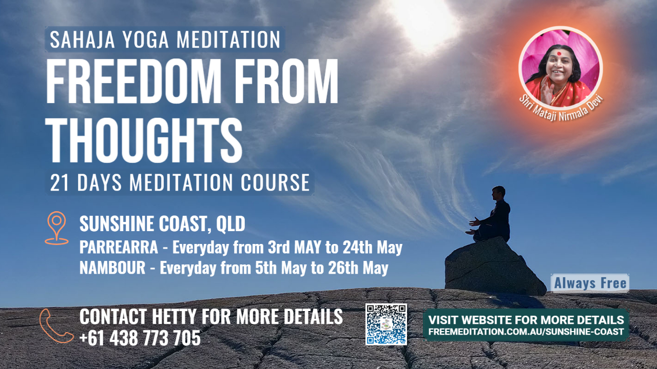 21 Days of Meditation – Sunshine Coast May 2022 - Free Meditation Worldwide