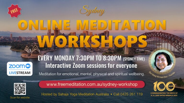 Online Meditation Workshops – Every Monday - Free Meditation Worldwide