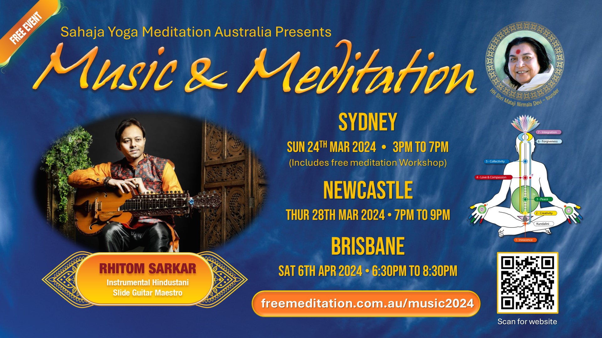 Music and meditation Concerts - Sydney, Newcastle & Brisbane, March ...