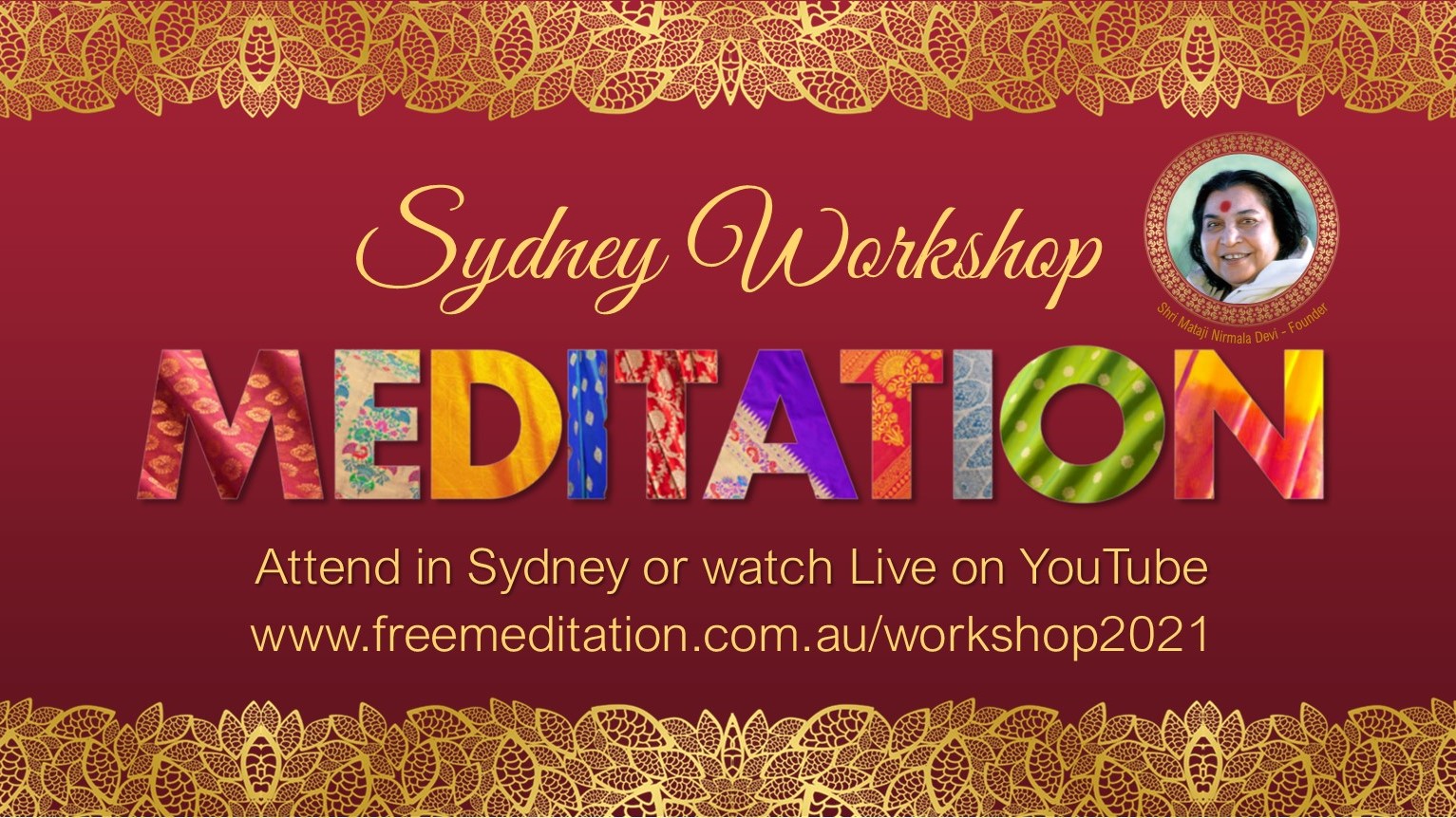 Sydney Meditation Workshop - Sunday 20th June 2021